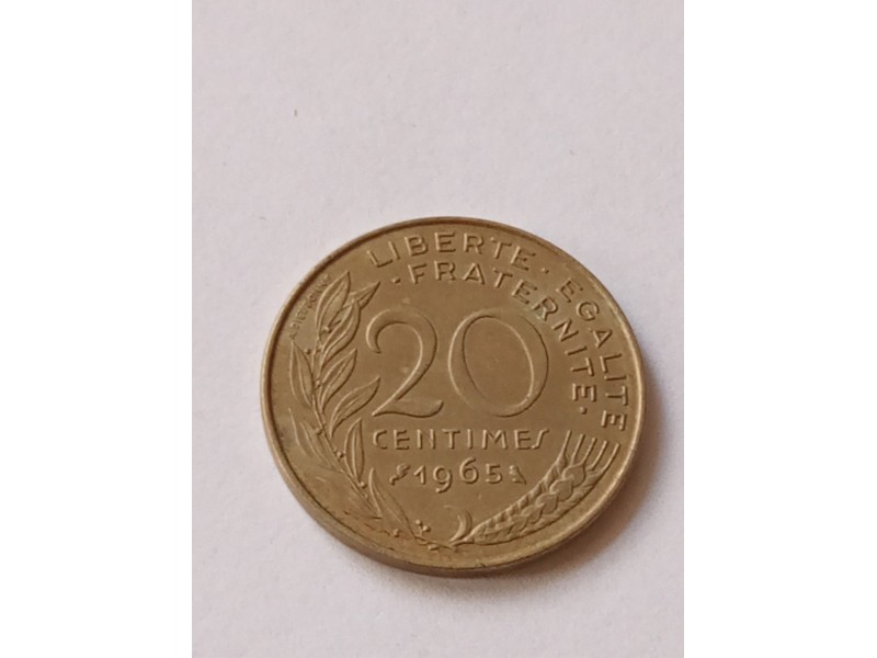 20 Centimes 1965.g - Francuska -