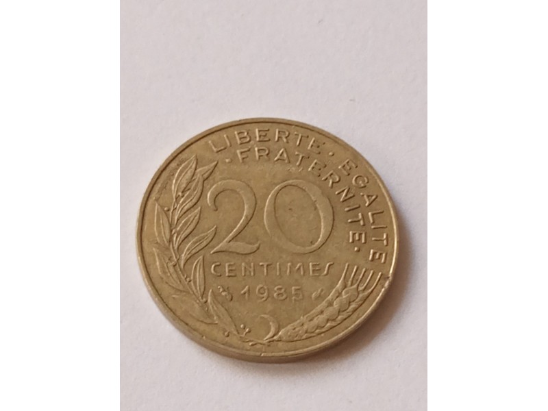 20 Centimes 1985.g - Francuska -