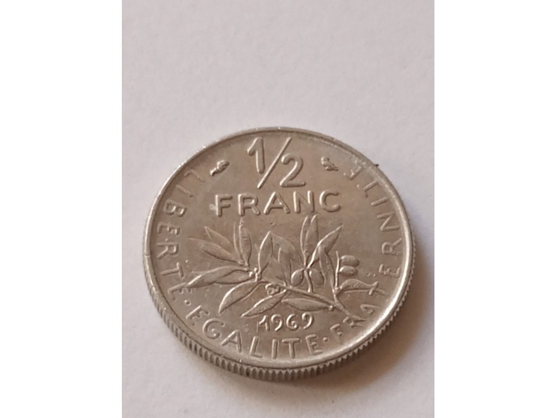 1/2 Franc 1969.g - Francuska -