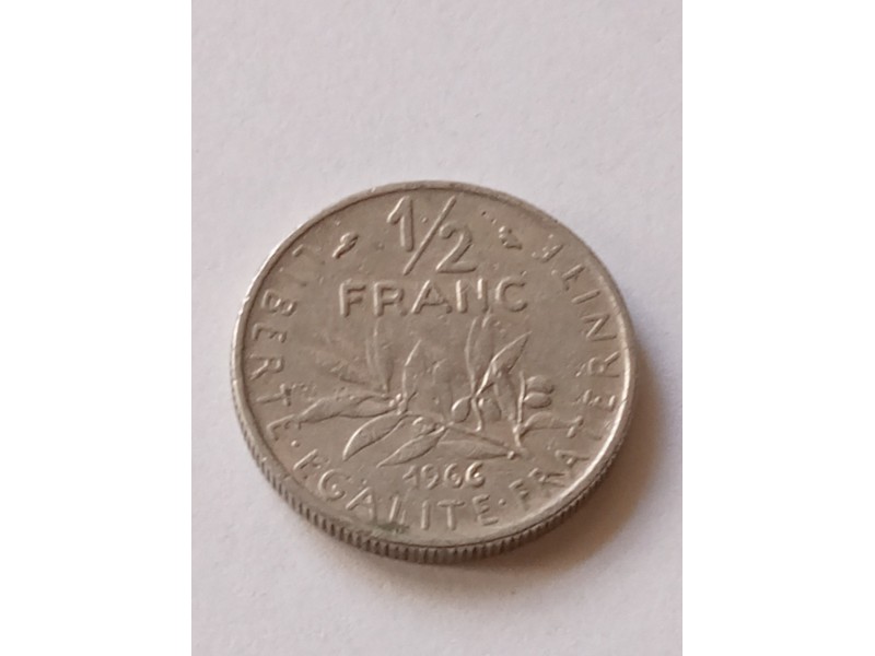 1/2 Franc 1966.g - Francuska -