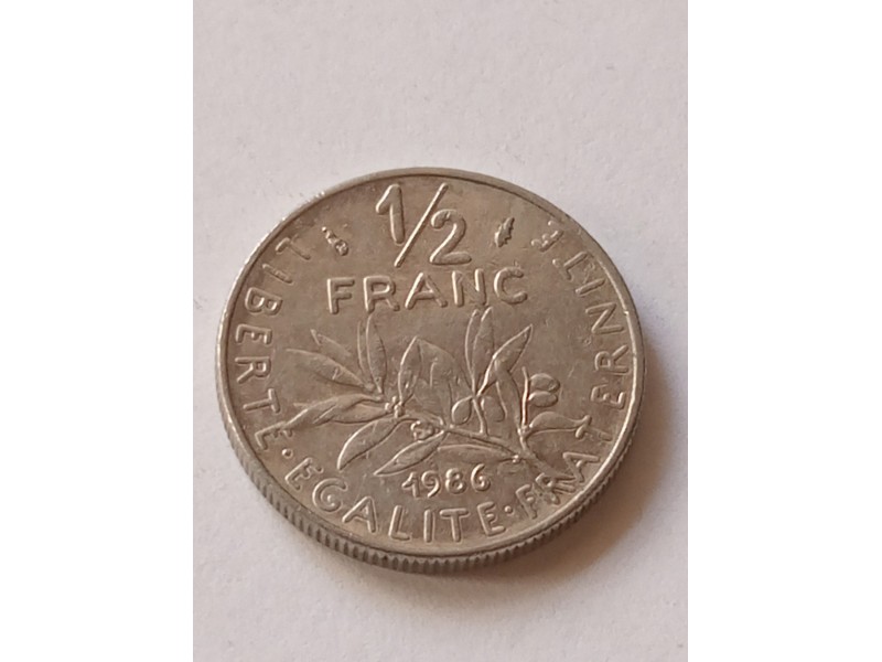 1/2 Franc 1986.g - Francuska -