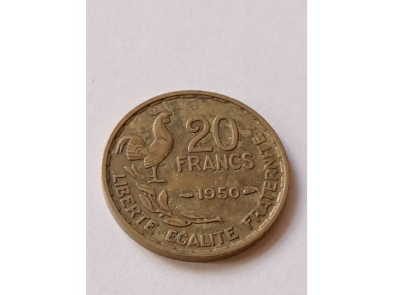 20 Francs 1951.g - Francuska - Petao -