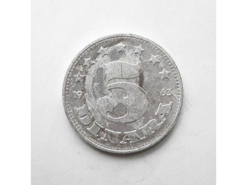 5 dinara 1963