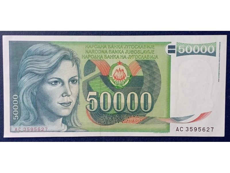 Jugoslavija - 50000 dinara - 1988