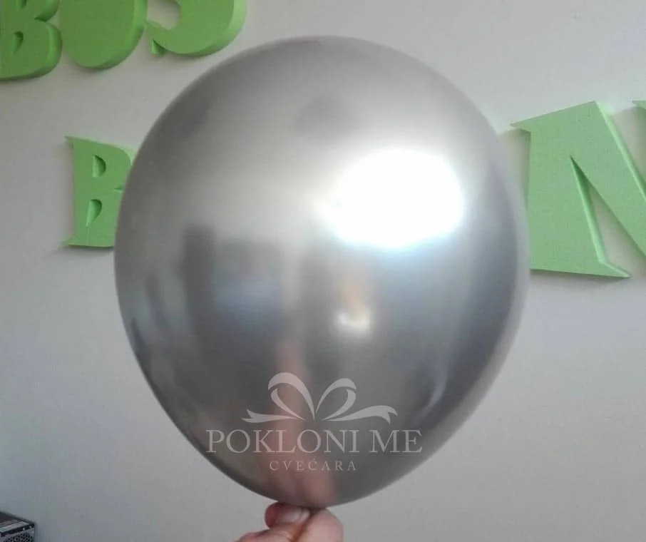 Helium latex hrom 30 cm_kom