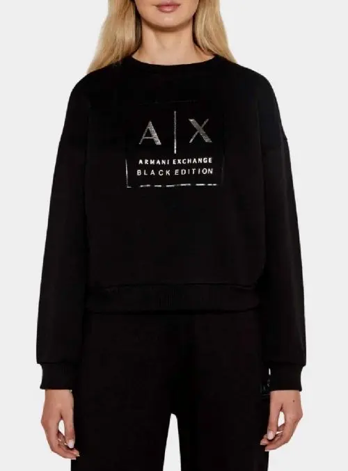 ARMANI EXCHANGE Ženski duks XW000006-AF10172-UC001, Crni