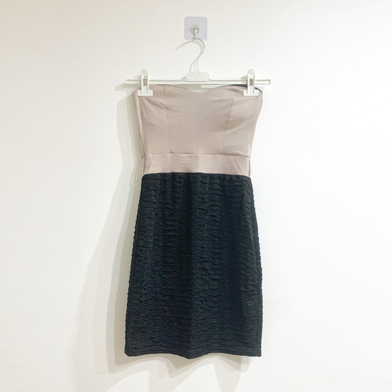 368. Tally Weijl korset mini haljina, roze crna