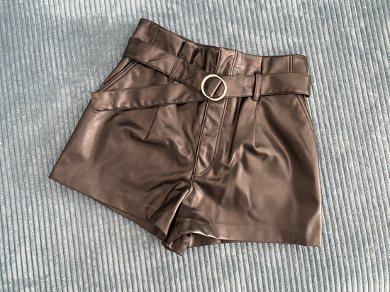 H&M kožni šorts