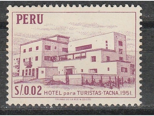 Peru - 1953 - Touristhotel at Tacna - MNH