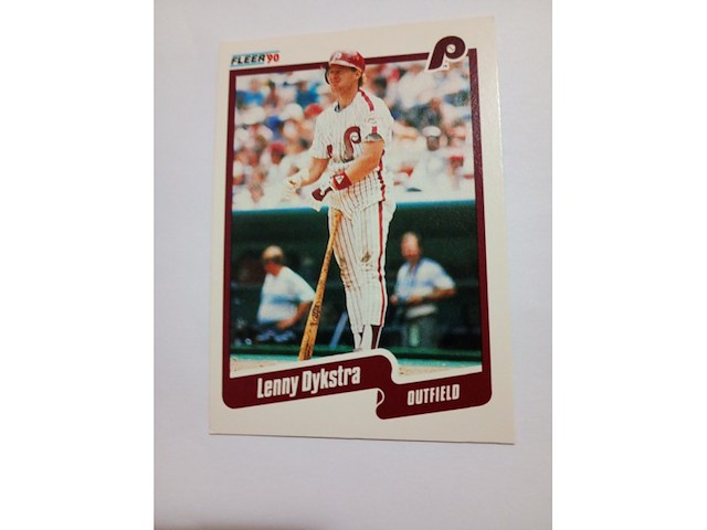 Kartica baseball fleer 90 Lenny Dykstra 556