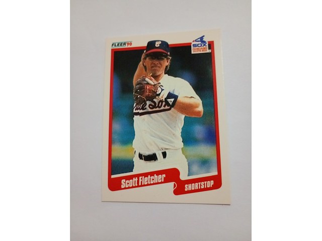 Kartica baseball fleer 90 Scott Fletcher 531