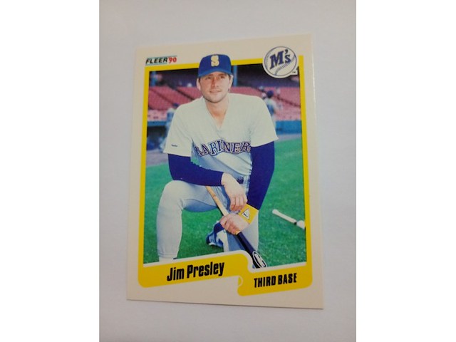 Kartica baseball fleer 90 Jim  Presley 522