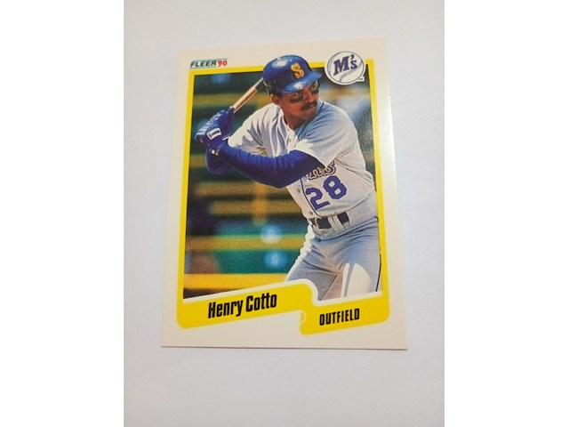 Kartica baseball fleer 90 Henry Cotto 511