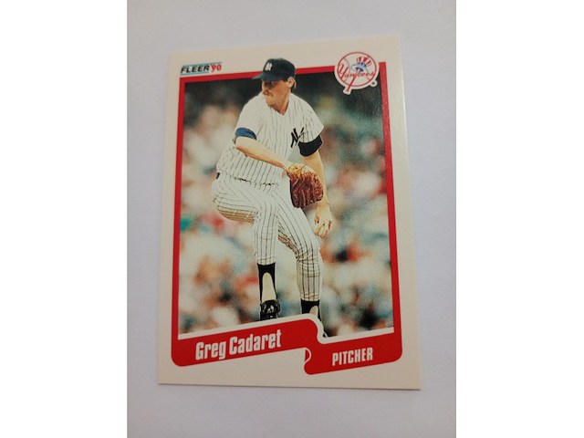 Kartica baseball fleer 90 Greg Cadaret 440