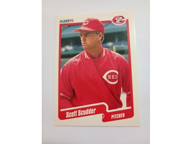 Kartica baseball fleer 90 Scott Scudder 434