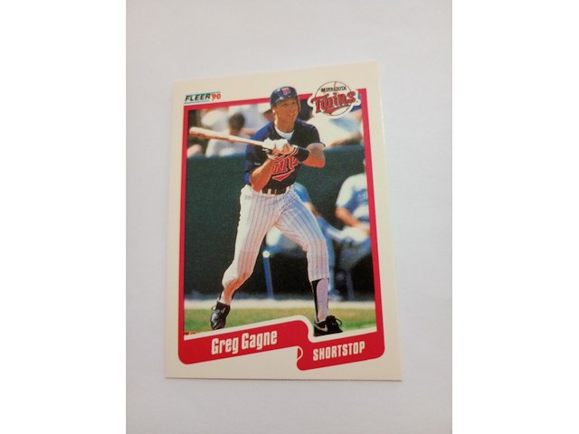 Kartica baseball fleer 90 Greg Gagne 374