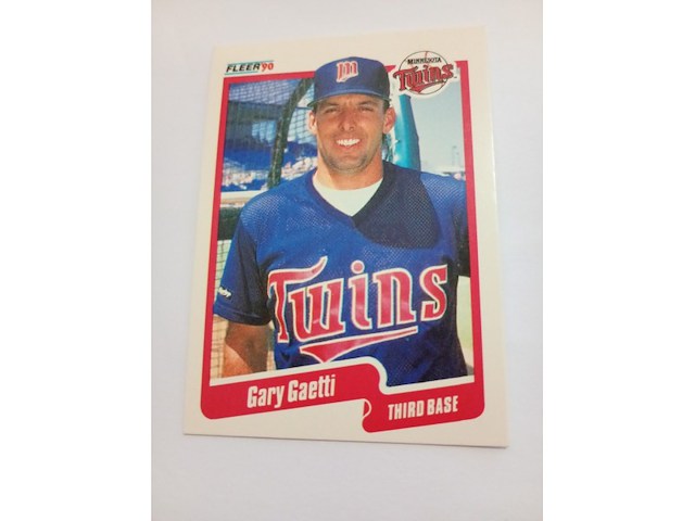 Kartica baseball fleer 90 Gary Gaetti 373