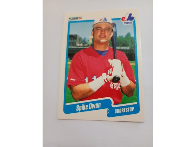 Kartica baseball fleer 90 Spike Owen 357