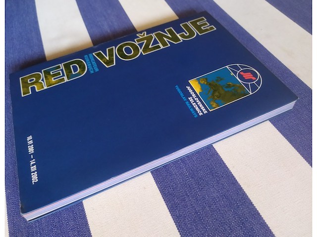 Red vožnje jugoslovenske železnice 2001 / 2002.