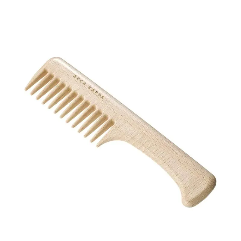 Acca Kappa Beech Wood Comb With Handl