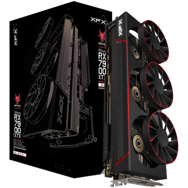 XFX AMD RX-7900XTX Magnetic Air Gaming 24GB GDDR6 384bit, 2615 MHz 20Gbps, 3x DP, 1x HDMI, 3 magnetic fan, 3 slot ( RX-79XMAIRB9 )