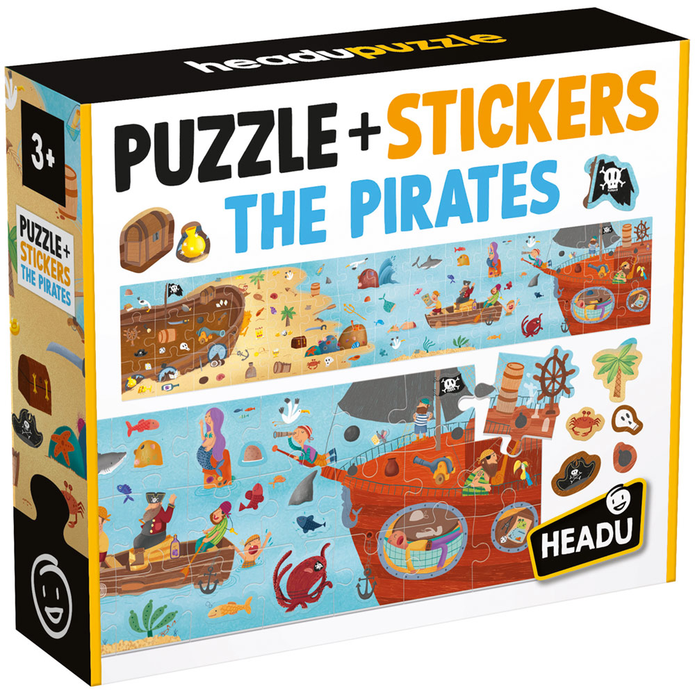 HEADU - Pirati: puzzla sa stikerima