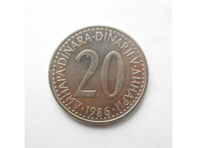 20 dinara 1986