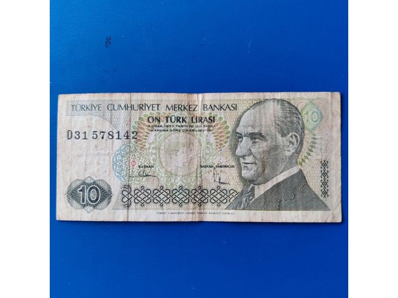 Turska 10 LIRA 1982