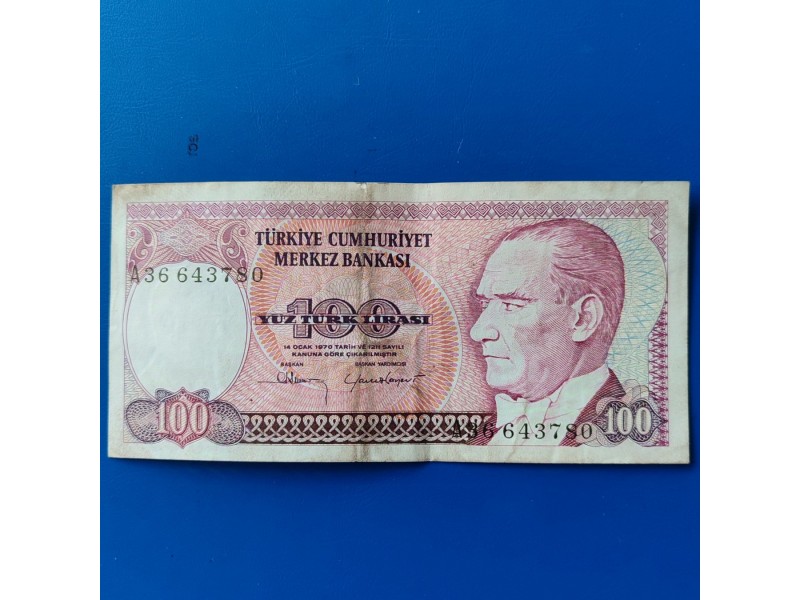 Turska 100 LIRA 1983