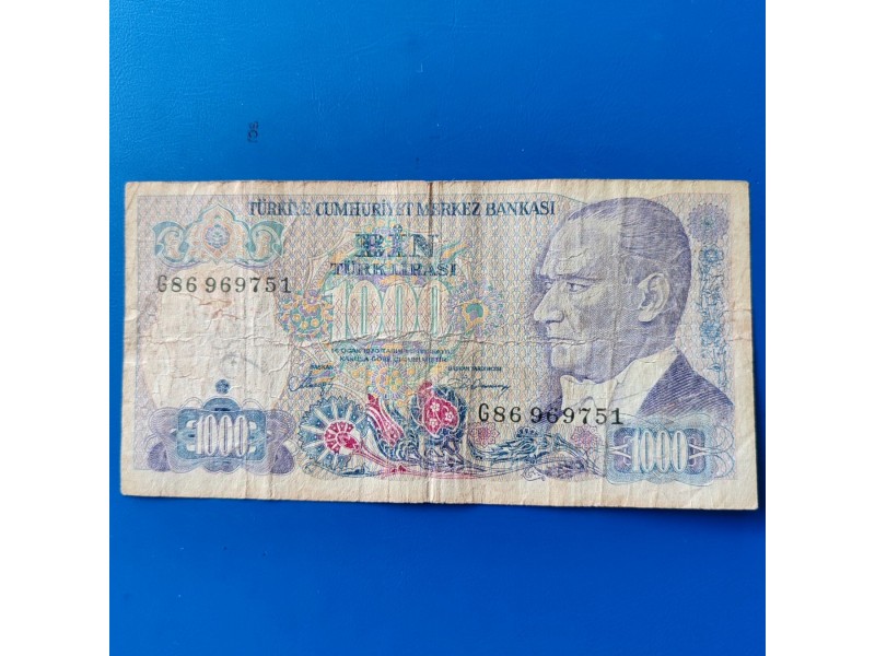 Turska 1000 LIRA 1988