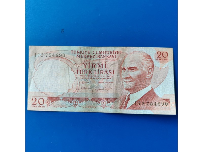 Turska 20 LIRA 1983