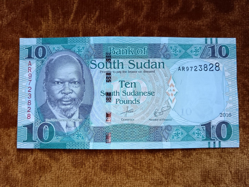 Južni Sudan 10 funti,2016 god.UNC