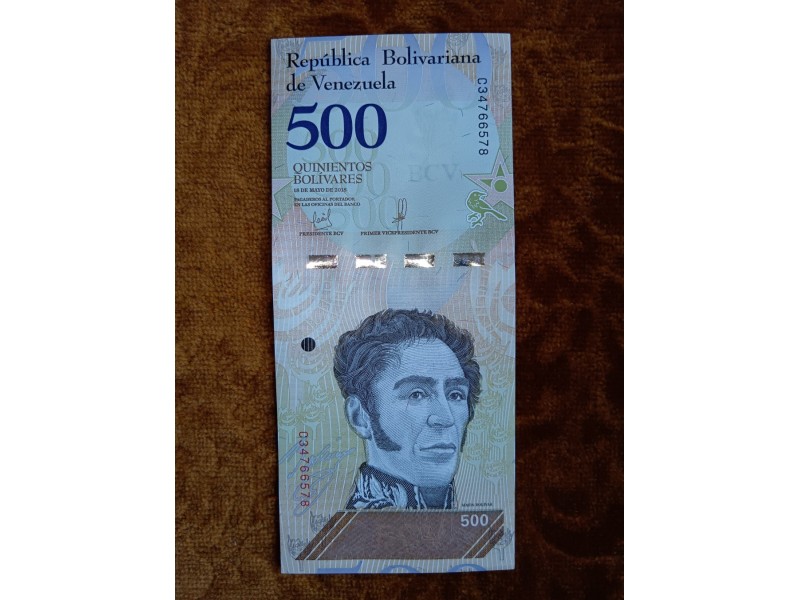 Venecuela 500 Bolivar,2018 god.UNC