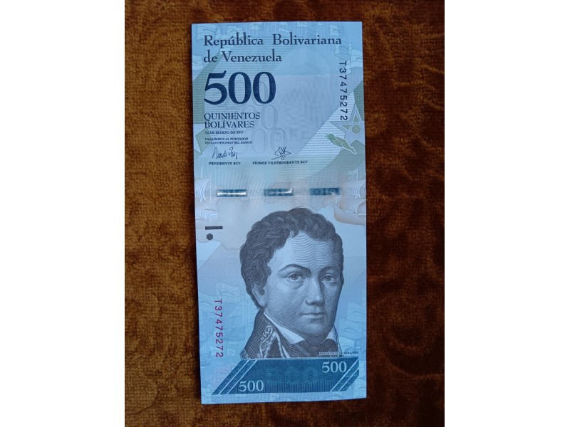 Venecuela 500 Bolivar,2017 god.UNC