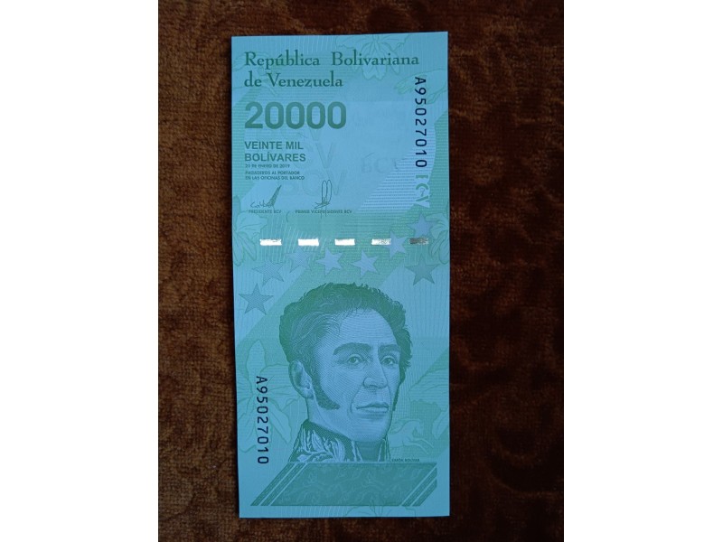 Venecuela 20.000 Bolivar,2019 god.UNC