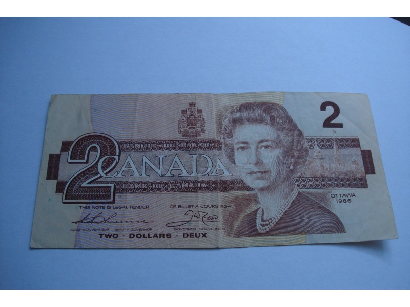 CANADA - 2 DOLARA - 1986