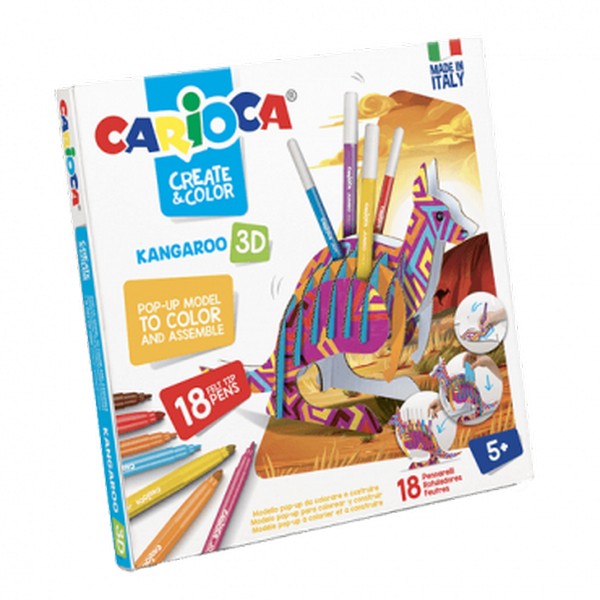 Carioca CA FLOM. SET CREATE&COLOR 3D KANGARO 1/18