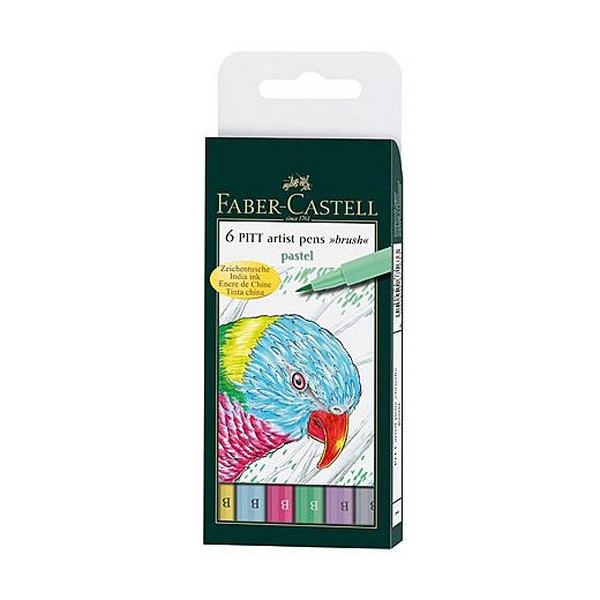 Faber-Castell FC PITT ART PEN B PASTEL 1/6