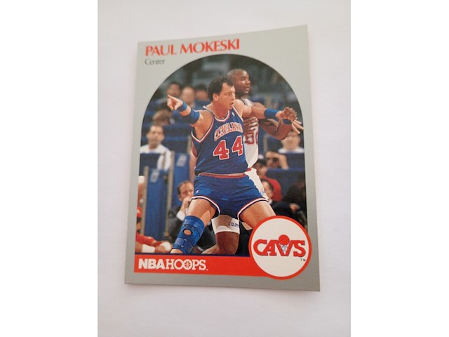 Kartica NBA Hoops 1990 Paul Mokeski br.76
