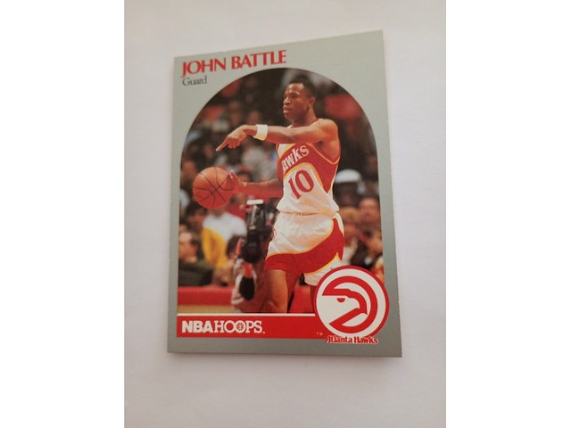 Kartica NBA Hoops 1990 John Battle br.27