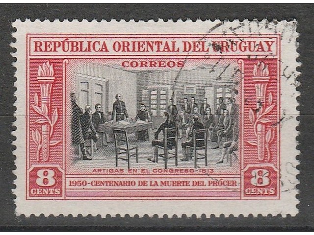 Urugvaj, Uruguay - 1952 - General Jose Artigas