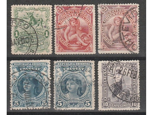 Urugvaj, Uruguay - Definitives 1900-1901