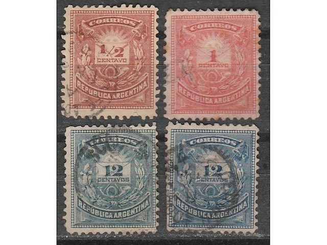 Argentina - 1884-85 - Letter and Posthorn - 33 pearls