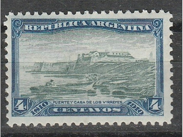 Argentina-1910-Fortress of the Viceroy of Buenos Aires