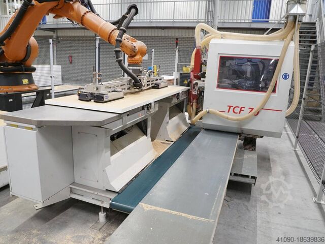 CNC obradni centar za izgradnju vrata
KRAFT MASCHINENBAU TCF 70 + KUKA Roboter