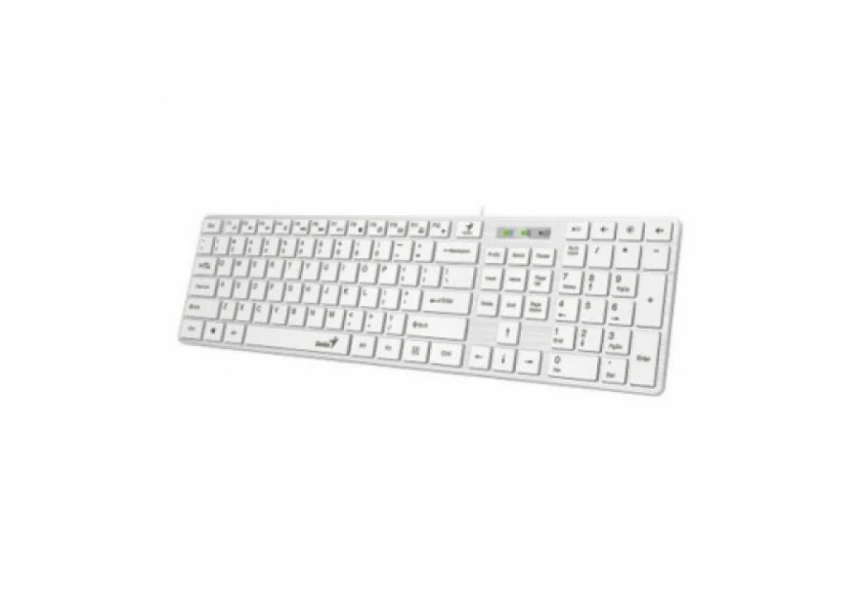 Tastatura USB Genius SlimStar 126 YU bela