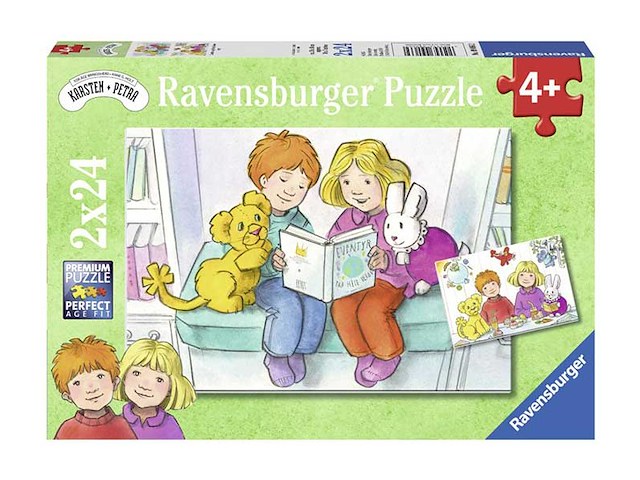 Puzzle 2x24 dela Brat i sestra Ravensburger 09066