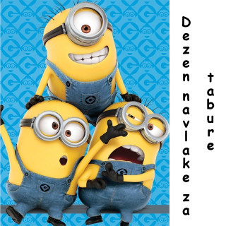 Tabure sa drvenim nogarama - MINIONSI