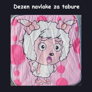 Tabure sa drvenim nogarama - ROZE OVČICA