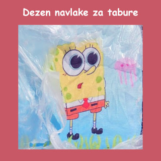 Tabure sa drvenim nogarama - IZNENAĐEN SUNĐER BOB